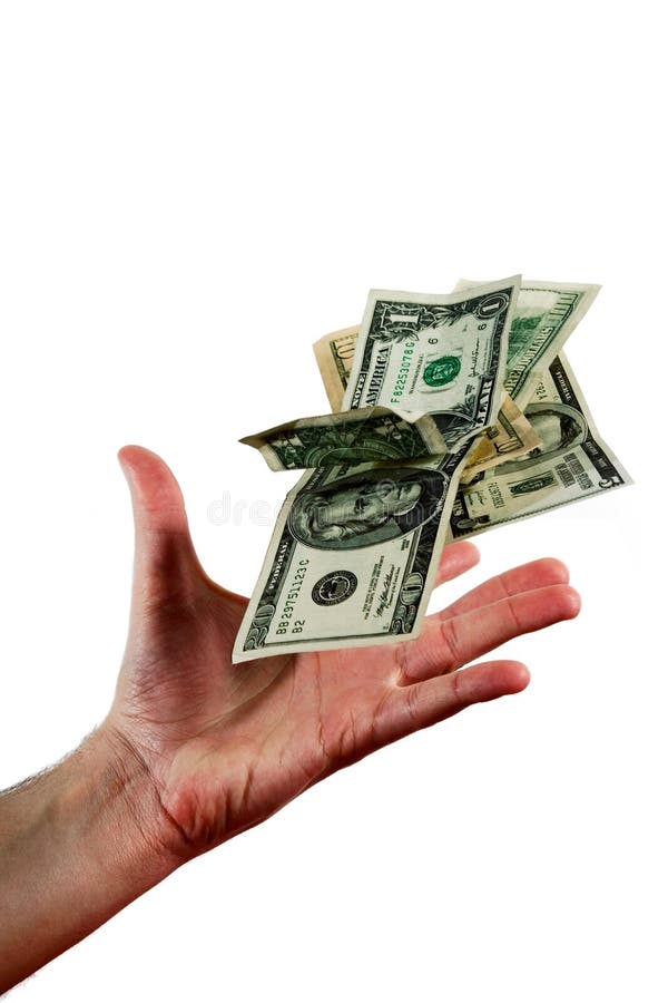 Hand throwing money stock photo. Image of luck, grabbing - 11292678