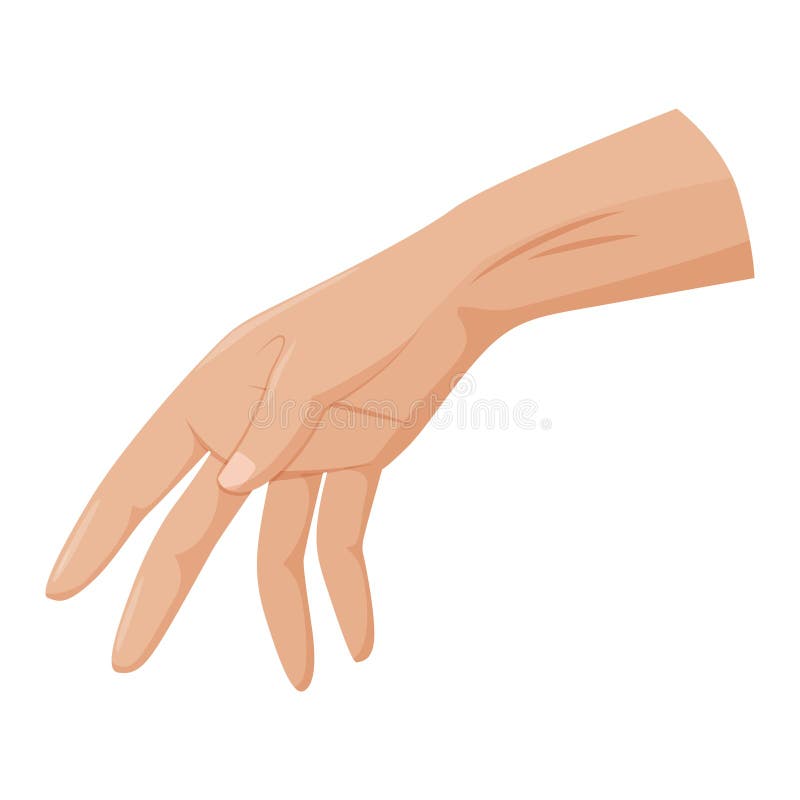 Hand Throwing Something or Invisible Objects. Hand Throwing Away Stock ...