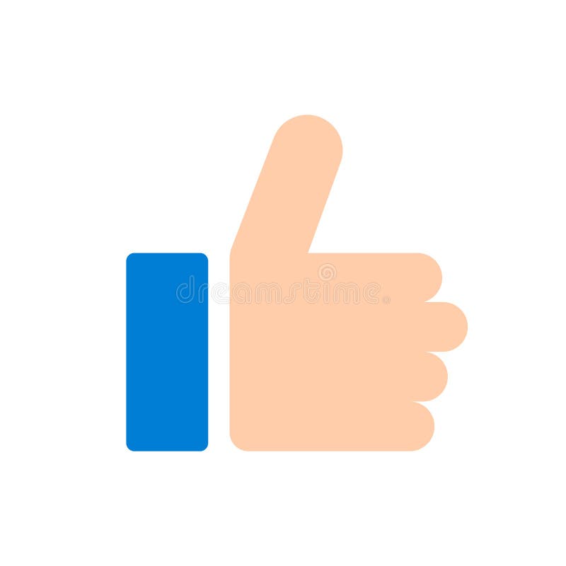 Hand with Thumb Up. Good Sign. Vector. Stock Vector - Illustration of ...