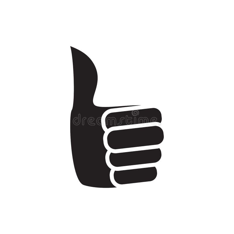 Hand with Thumb Up Icon, Simple Style Stock Vector - Illustration of ...
