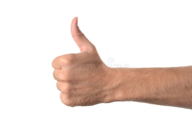 Hand thumbs up sign stock image. Image of communications - 33883349