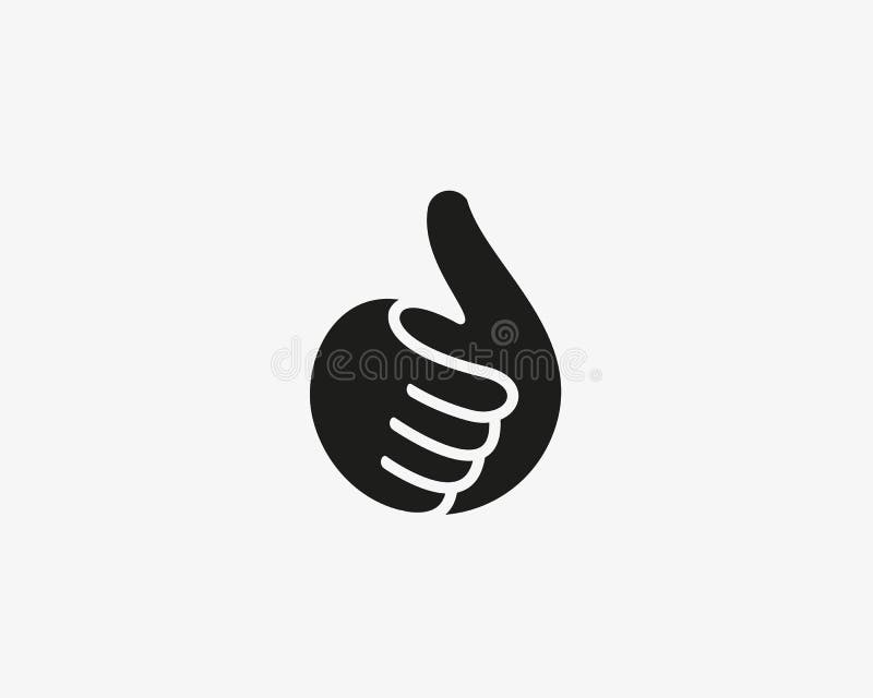 Thumbs Up Hand Logo Design. Like Button Vector Design Stock Vector ...