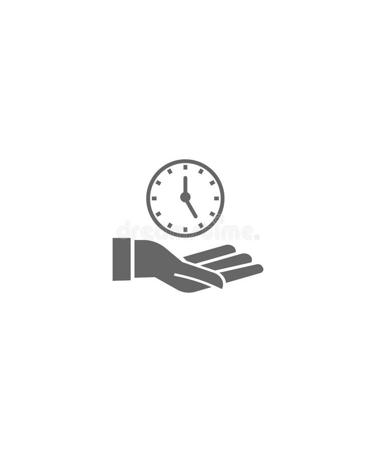 Hand with Time Icon,time Measurement,vector Best Flat Icon. Stock ...