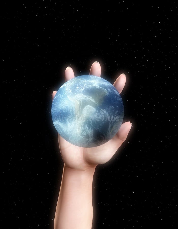 Hand About To Grab Earth Picture. Image: 6521568