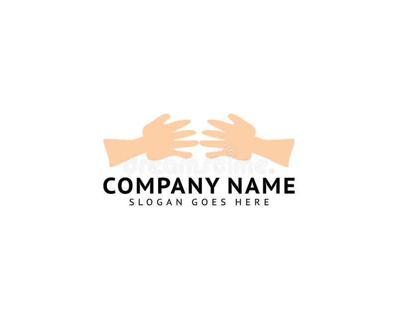 Hand To Hand Logo Template Design Vector Stock Vector - Illustration of ...