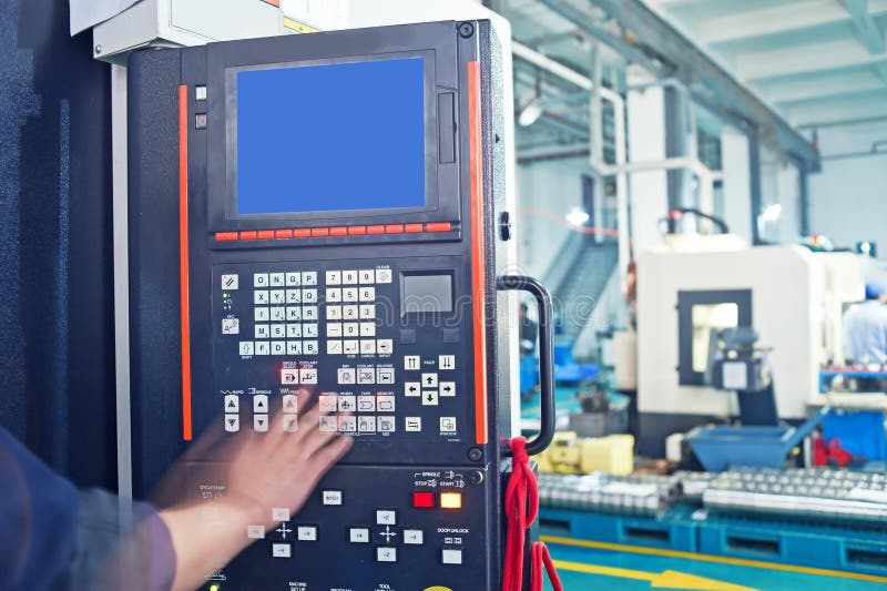 Hand To Operate the Digital Machine Stock Image - Image of asia, china ...