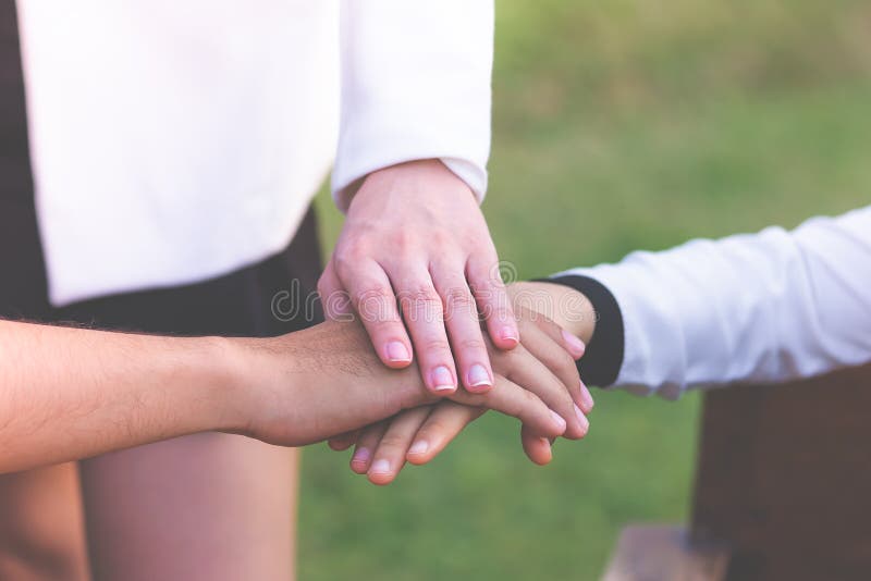 Hand Together in Business Meeting for Team Concept Stock Photo - Image ...