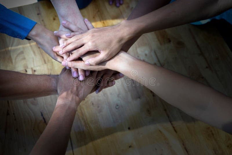 Hand Together Group Office Teamwork Stock Photo - Image of cooperation ...