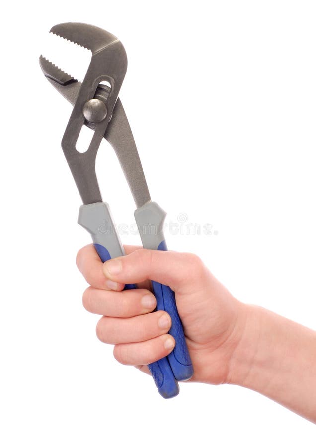 Hand with Tool stock image. Image of hand, spanner, tool - 4312659