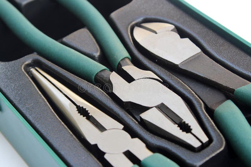 Hand tool set stock image. Image of round, dikes, tools - 38218427