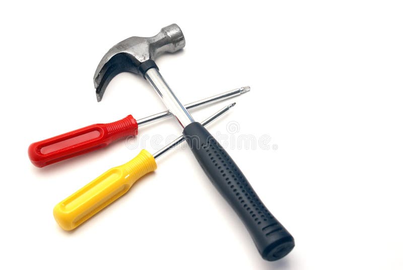Hand Tools stock image. Image of white, hammer, carpentry - 7779949