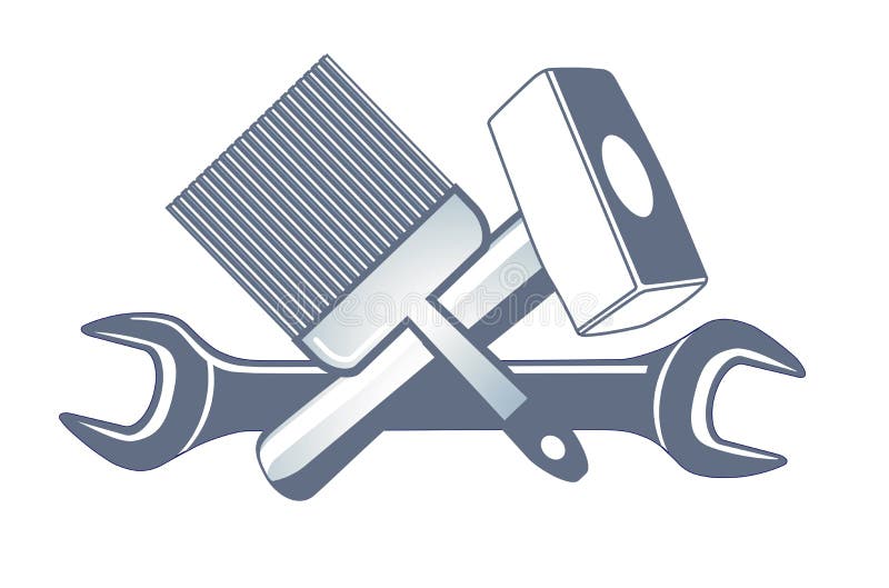 Hand Tools Icon Illustration, Symbol Set Stock Vector - Illustration of ...