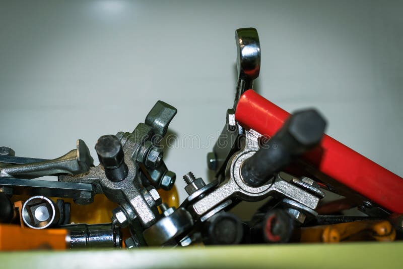 Hand Tools for Maintenance Works. There are Tools for Putting Out the ...