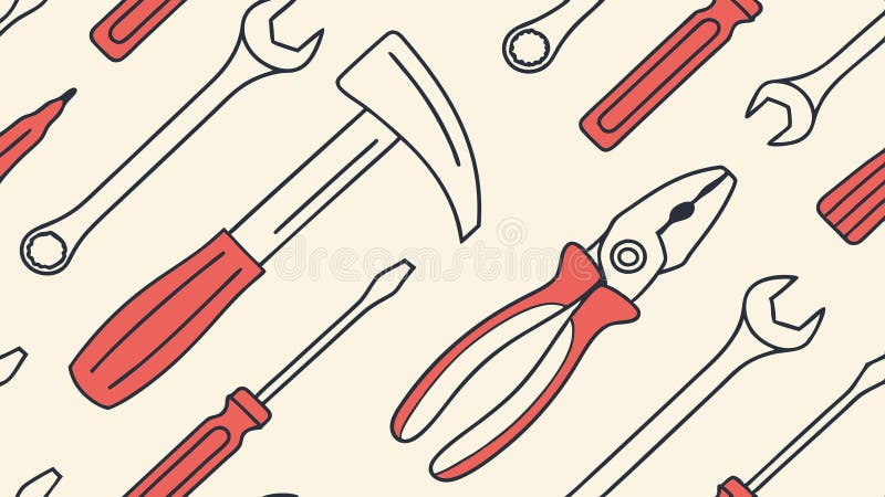 Hand Tools Set Illustration, Workshop Equipment Vector Design ...