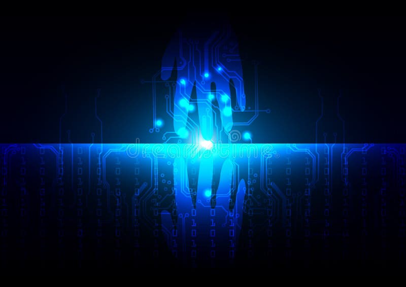 Hand Touch Circuit Technology Background, the Future Technology Design ...