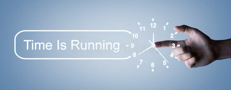 Touch of Time - Hands Touching a Clock with Numbers Stock Photo - Image ...