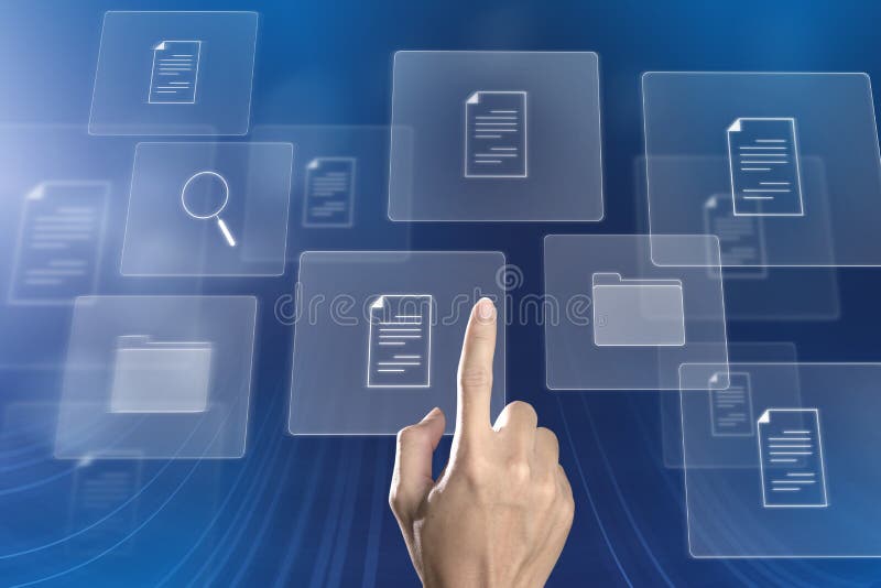 Hand Touch Document Management System DMS Online Document Database and ...