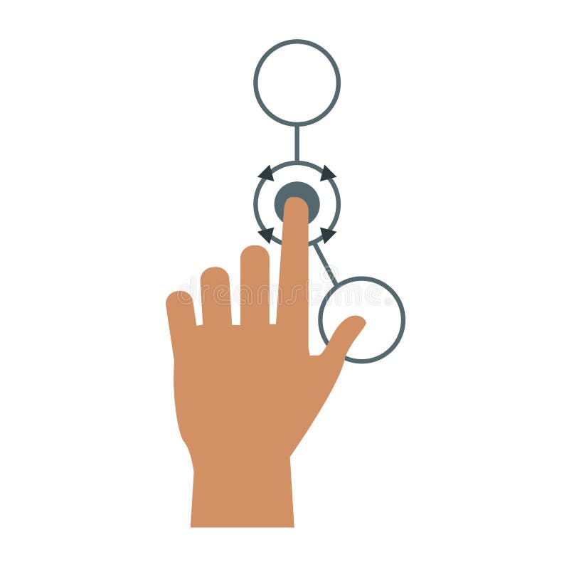 Hand touch game vr design stock vector. Illustration of simulator ...