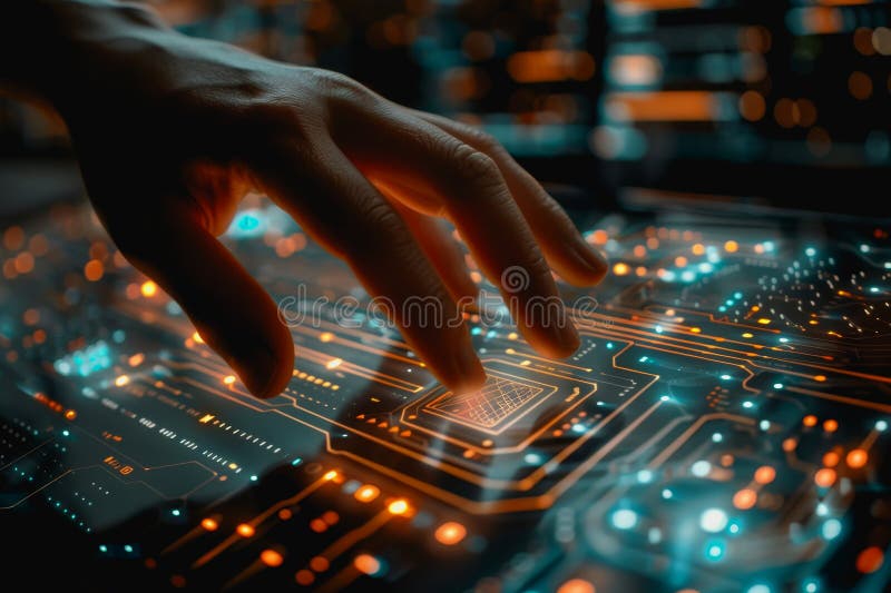 Hand Touch Holographic User Interface, Digital and Innovation ...