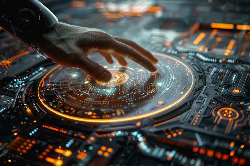 Hand Touch Holographic User Interface, Digital and Innovation ...