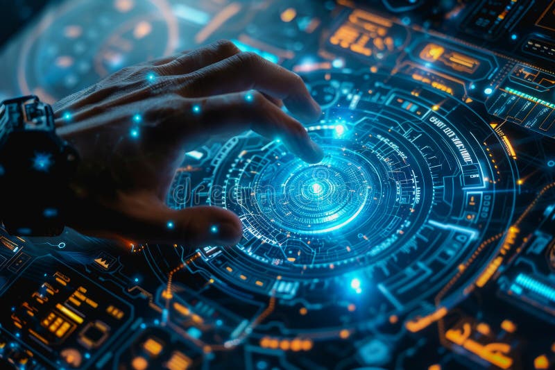 Hand Touch Holographic User Interface, Digital and Innovation ...