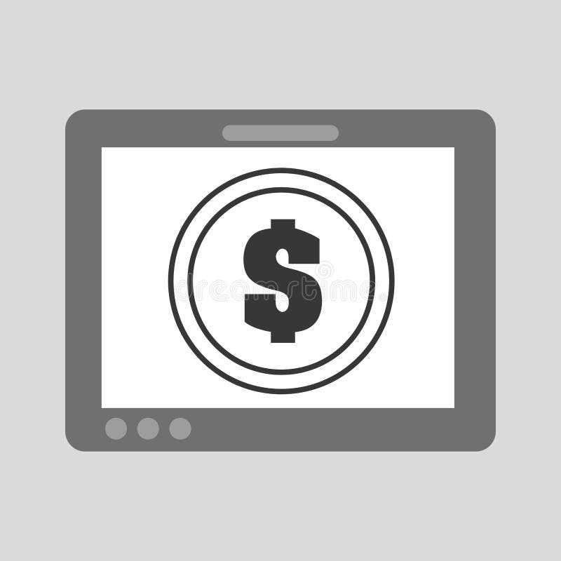 Hand Touch Money Dollar Icon Design Stock Vector - Illustration of ...