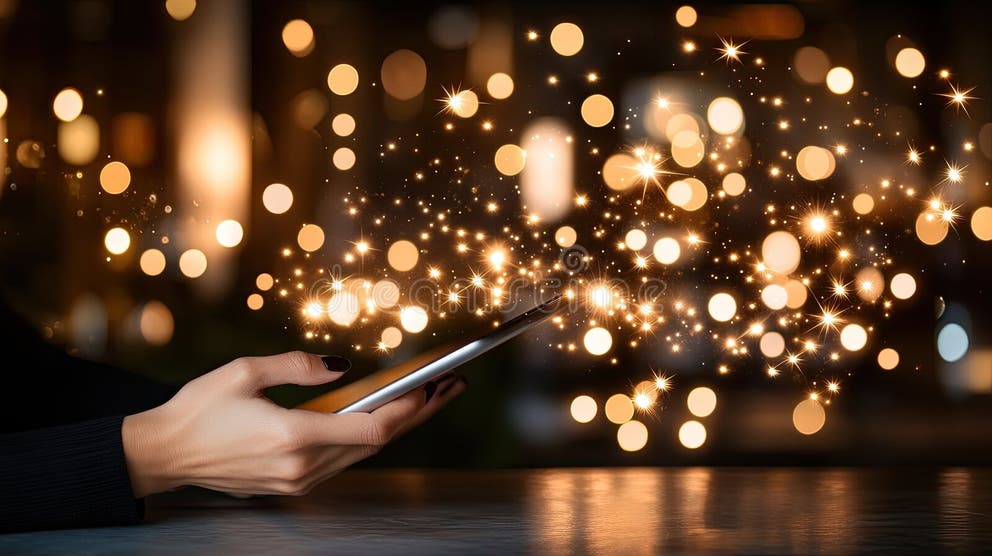 Hand Touches a Glowing Checkmark Icon on a Tablet Screen while Engaging ...