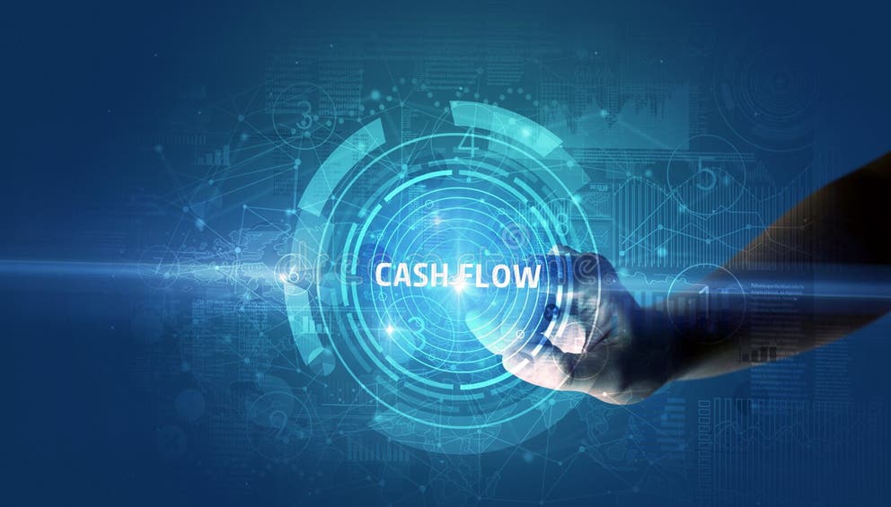 Hand Touching Business Concept Button Stock Image - Image of hand ...