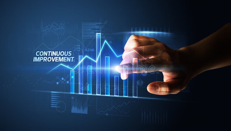 Hand Touching Business Concept Concept Stock Image - Image of finger ...