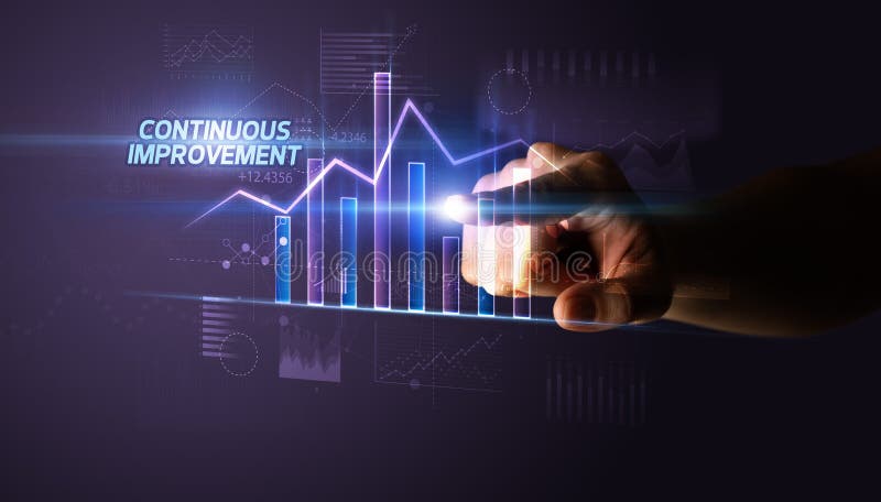 Hand Touching Business Concept Stock Image - Image of design, vision ...