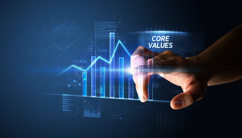 Hand Touching Business Concept Stock Image - Image of finger ...