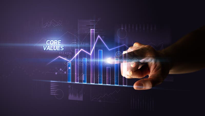 Hand Touching Business Concept Concept Stock Photo - Image of ...