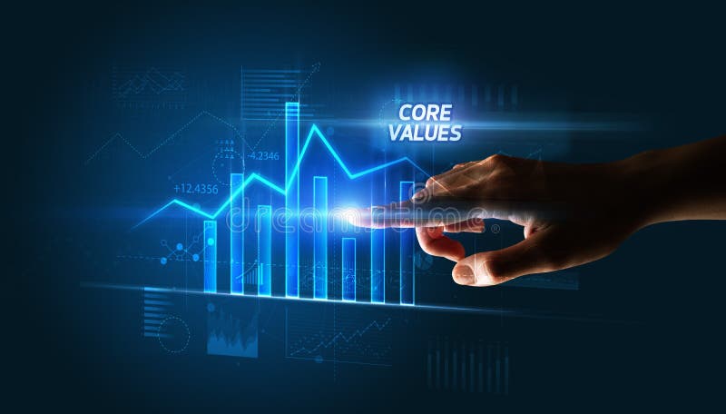 Hand Touching Business Concept Concept Stock Photo - Image of ...