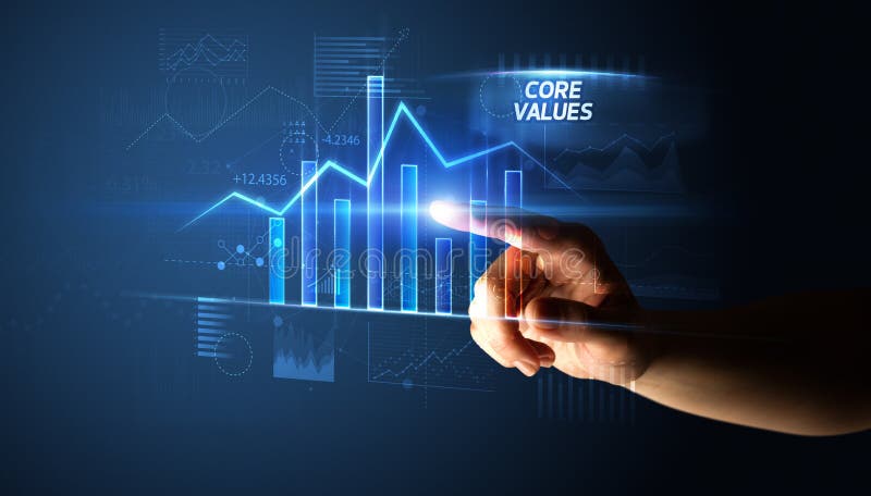 Hand Touching Business Concept Concept Stock Image - Image of ...