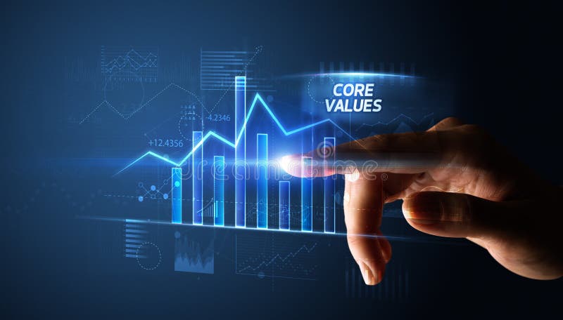 Hand Touching Business Concept Concept Stock Photo - Image of global ...