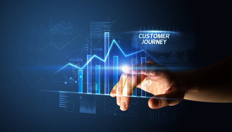 Hand Touching Business Concept Concept Stock Photo - Image of analysis ...