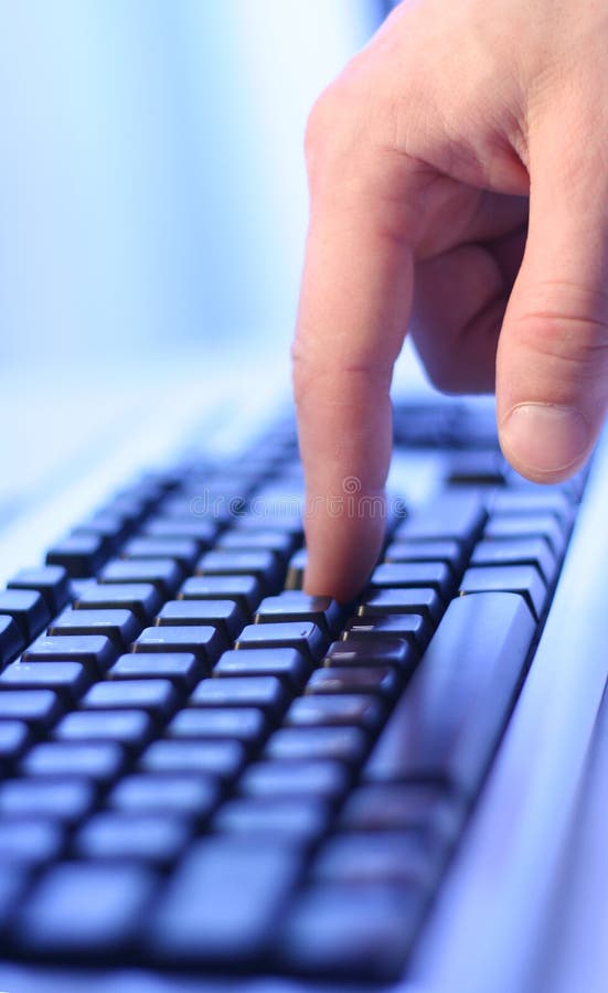 Computer Data Entry stock image. Image of learning, finger - 195163