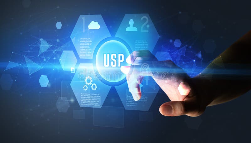 Hand Touching Digital Button Stock Image - Image of computing, hand ...