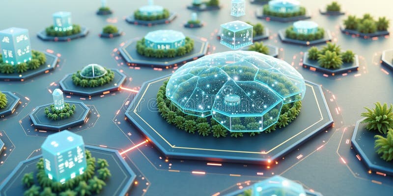 Hand Touching Glowing AI Agent Icon and Business Analytics Interface ...