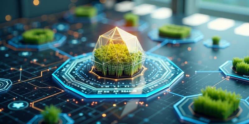 Hand Touching Glowing AI Agent Icon and Business Analytics Interface ...