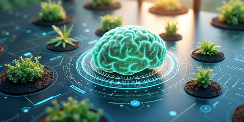 Hand Touching Glowing AI Agent Icon and Business Analytics Interface ...