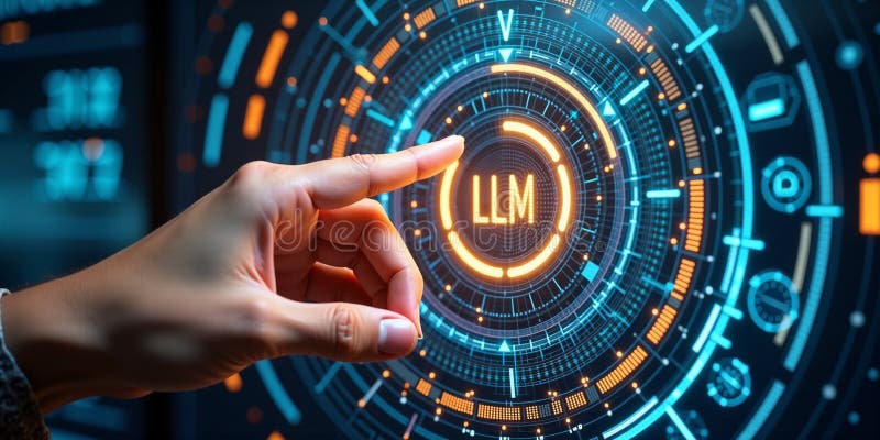 Person Touching Interactive Touchscreen Glowing Interface Stock Photos ...