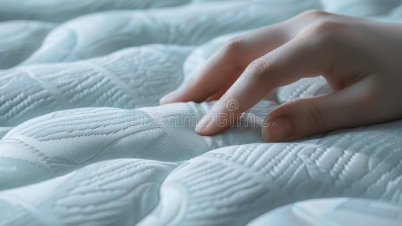 The Hand Touching Mattress. AI Generated Stock Illustration ...