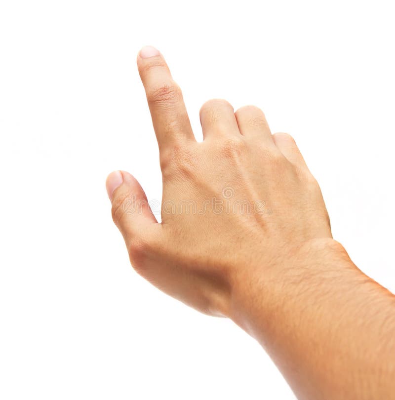 Hand touching screen stock image. Image of finger, success - 25346537