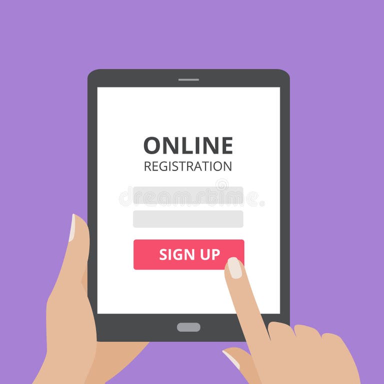 Registration Sign Stock Illustrations – 28,015 Registration Sign Stock ...