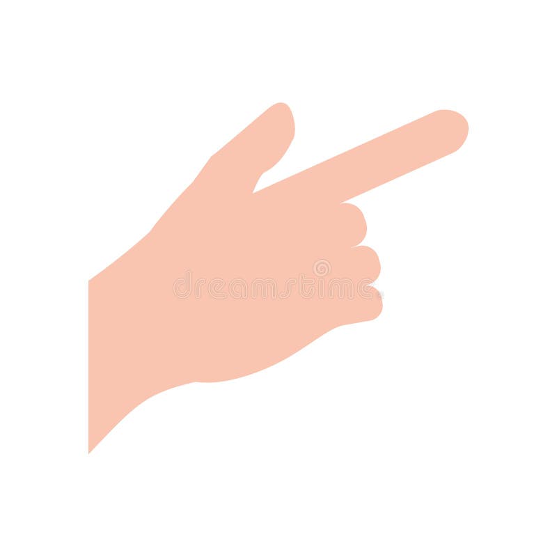 Hand touching something stock illustration. Illustration of index ...