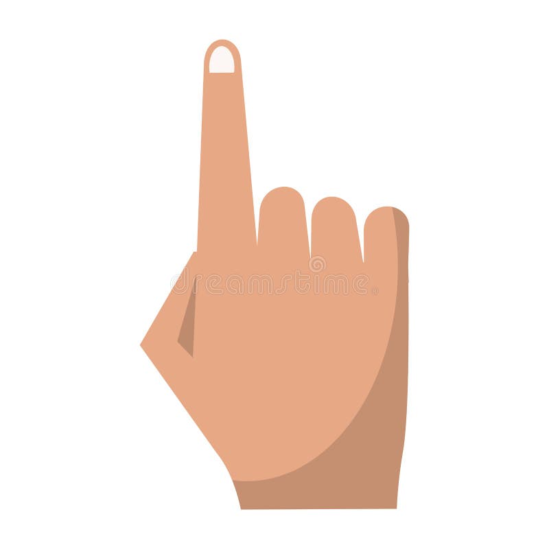 Hand Touching Something Symbol Stock Vector - Illustration of arrow ...