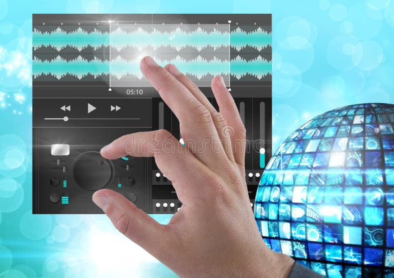 Hand Touching Sound Music Player and Audio Production Engineering ...