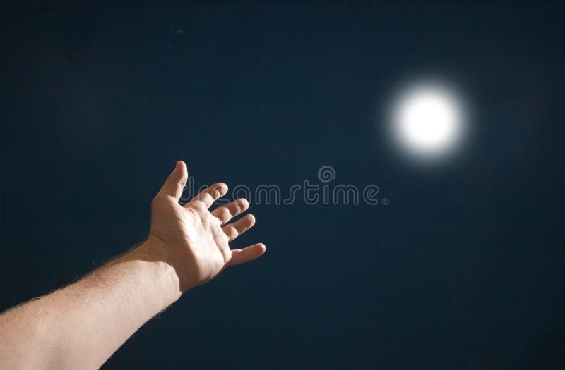Hand toward the sun stock photo. Image of abstract, aspire - 4095744