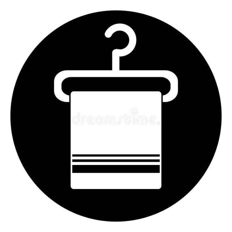 Hand towel logo design stock vector. Illustration of shower - 332734244